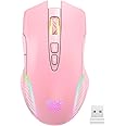 Amazon.com: SIMGAL RGB Wireless Gaming Mouse, Rechargeable Computer ...