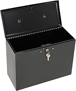 Amazon.com: Master Lock 7148D File Box, 0.49 Cubic Feet, Black : Office ...