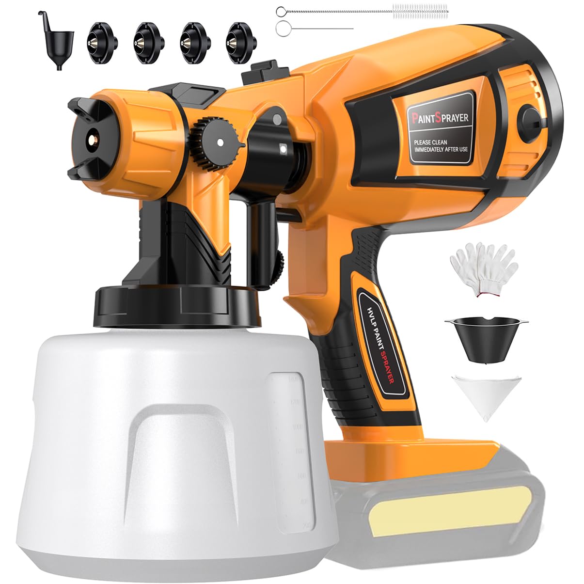 Paint Sprayer Tool High Power Electric Spray Paint Gun Easy to Clean ...