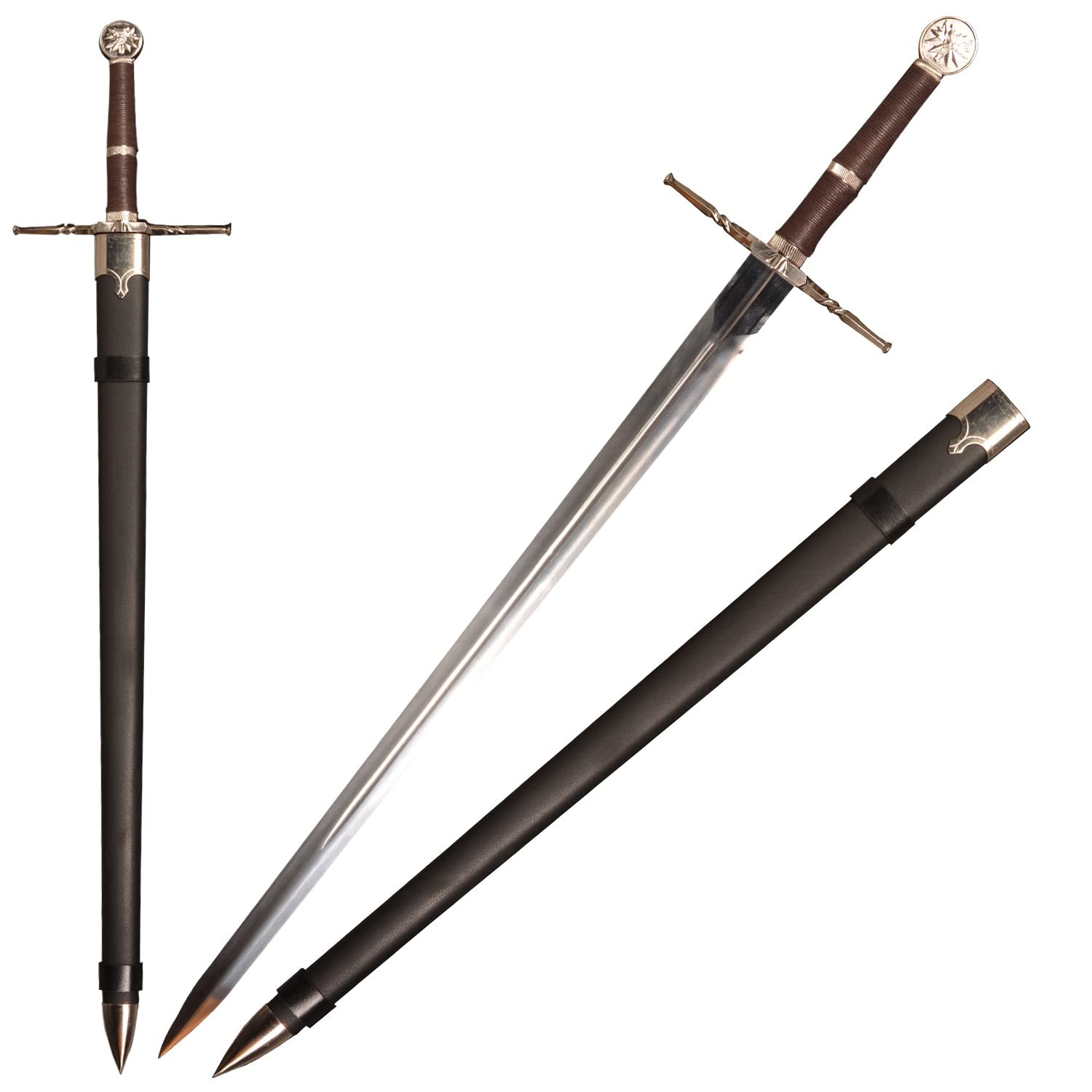 Mua Carbon Steel TW Sword Real Metal,Game Cosplay Prop: Geralt's Silver ...