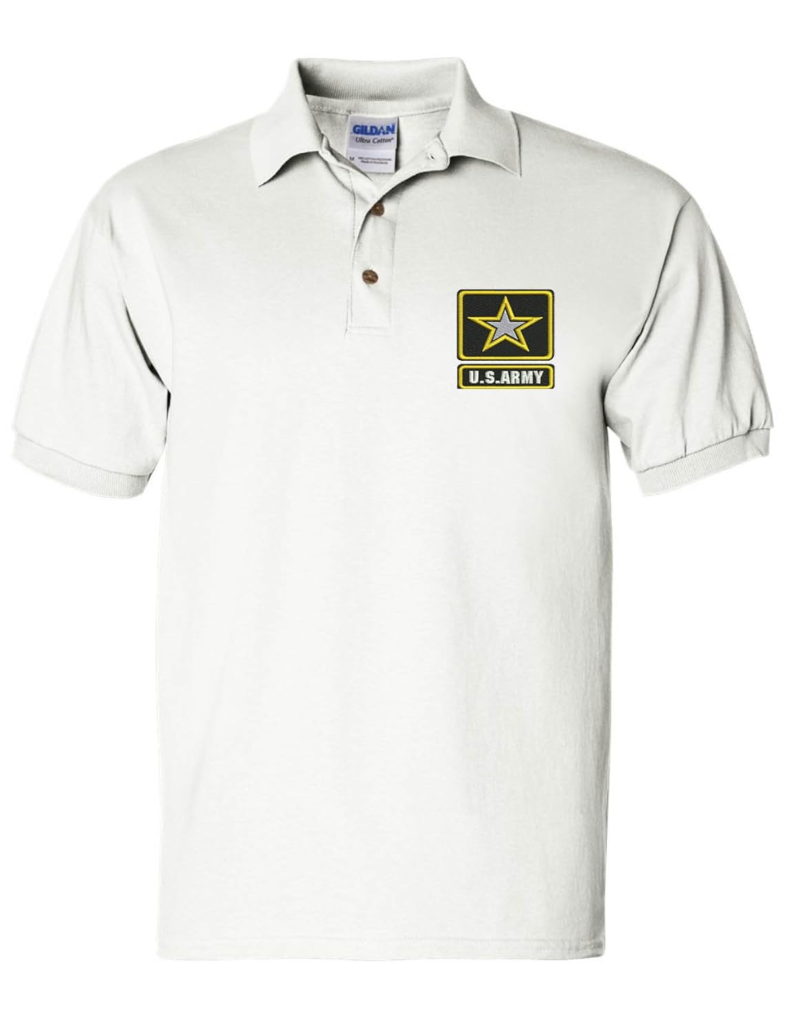 Buy ALLNTRENDS Men's Polo T Shirt US Army Embroidered Military USA Army ...