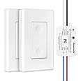 DEWENWILS Wireless Light Switch and Receiver Kit, Wall Switch Remote ...