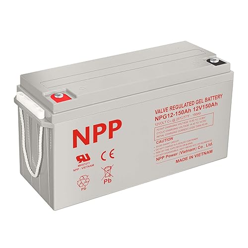 NPP NPG12-150Ah 12V 150Ah Rechargeable Gel Deep Cycle Battery with ...