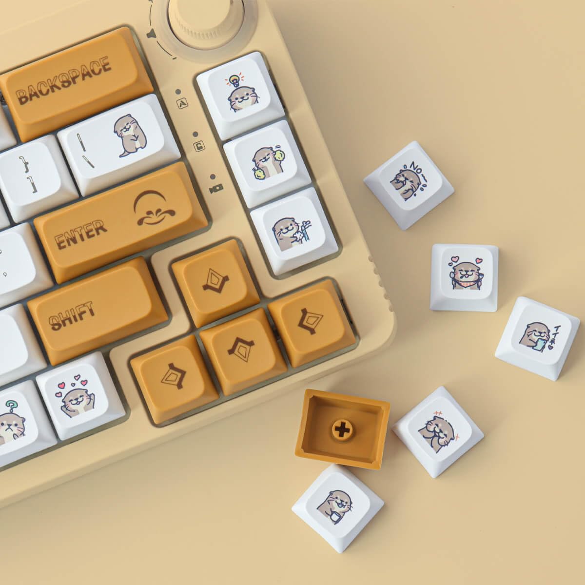 Mua PBT Keycaps 134 Keys XDA Profile Keycaps Dye-Sublimation Cute Otter ...
