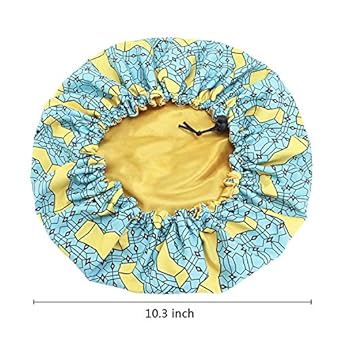 3 Pieces Kids Satin Bonnet Night Sleep Caps, Adjustable Double Layer ...