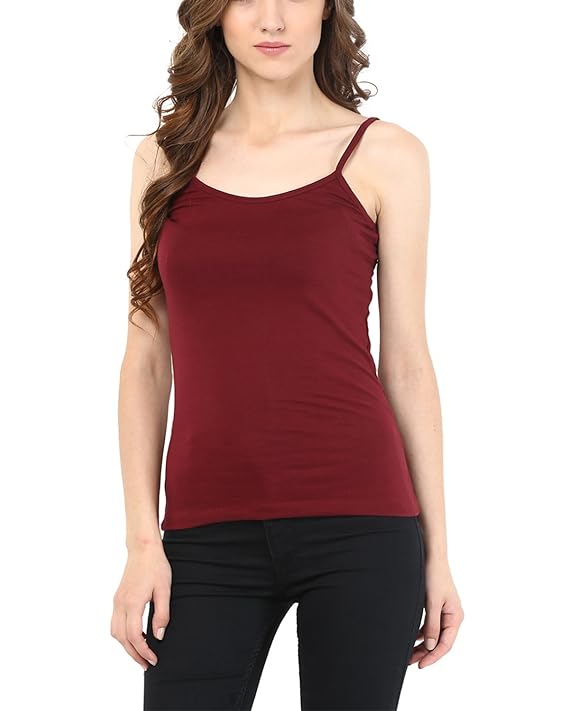 MIMODA Womens Tank Top (Maroon) : Amazon.in: Clothing & Accessories