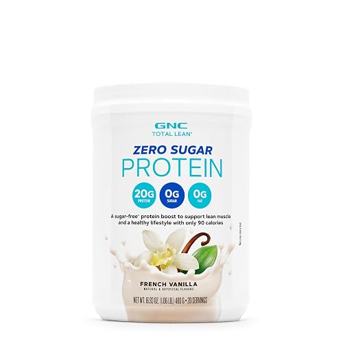GNC Total Lean Zero Sugar Protein Powder | 20g, No Sugar, No Fat, 90 ...