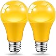 JAHEKS LED Yellow Bug Light Bulbs for Outdoor Indoor Porch, 9W LED ...