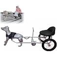 Amazon.com: Dog Carts for Dogs to Pull People,with Armrests+Dog Leash ...