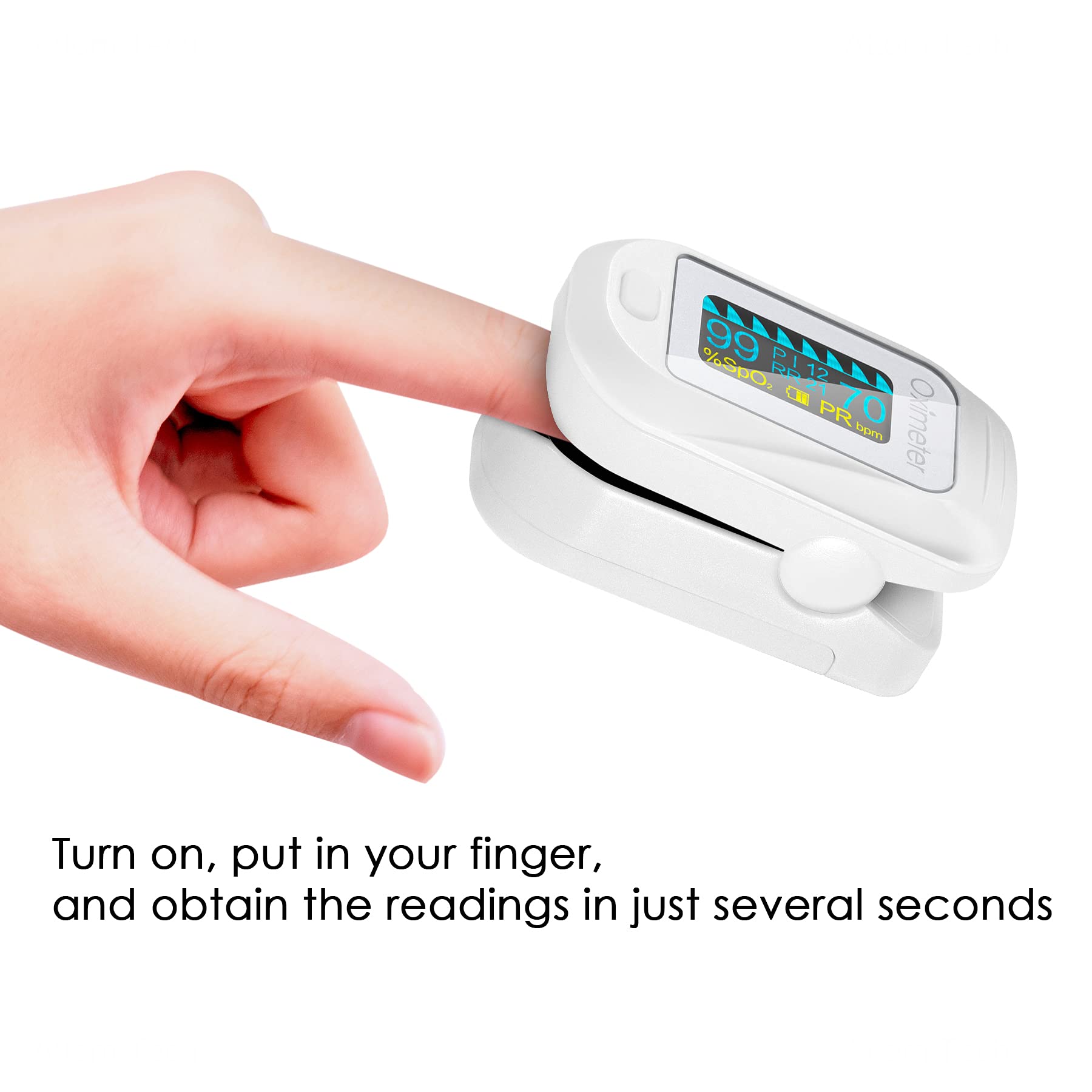 Tomorotec M130 Fingertip Pulse Oximeter Accurate Blood Oxygen ...