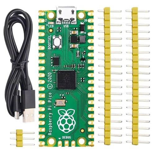 KEYESTUDIO Raspberry Pi Pico Basic Starter Kit with Headers Micro USB Cable, Pico RP2040 ...
