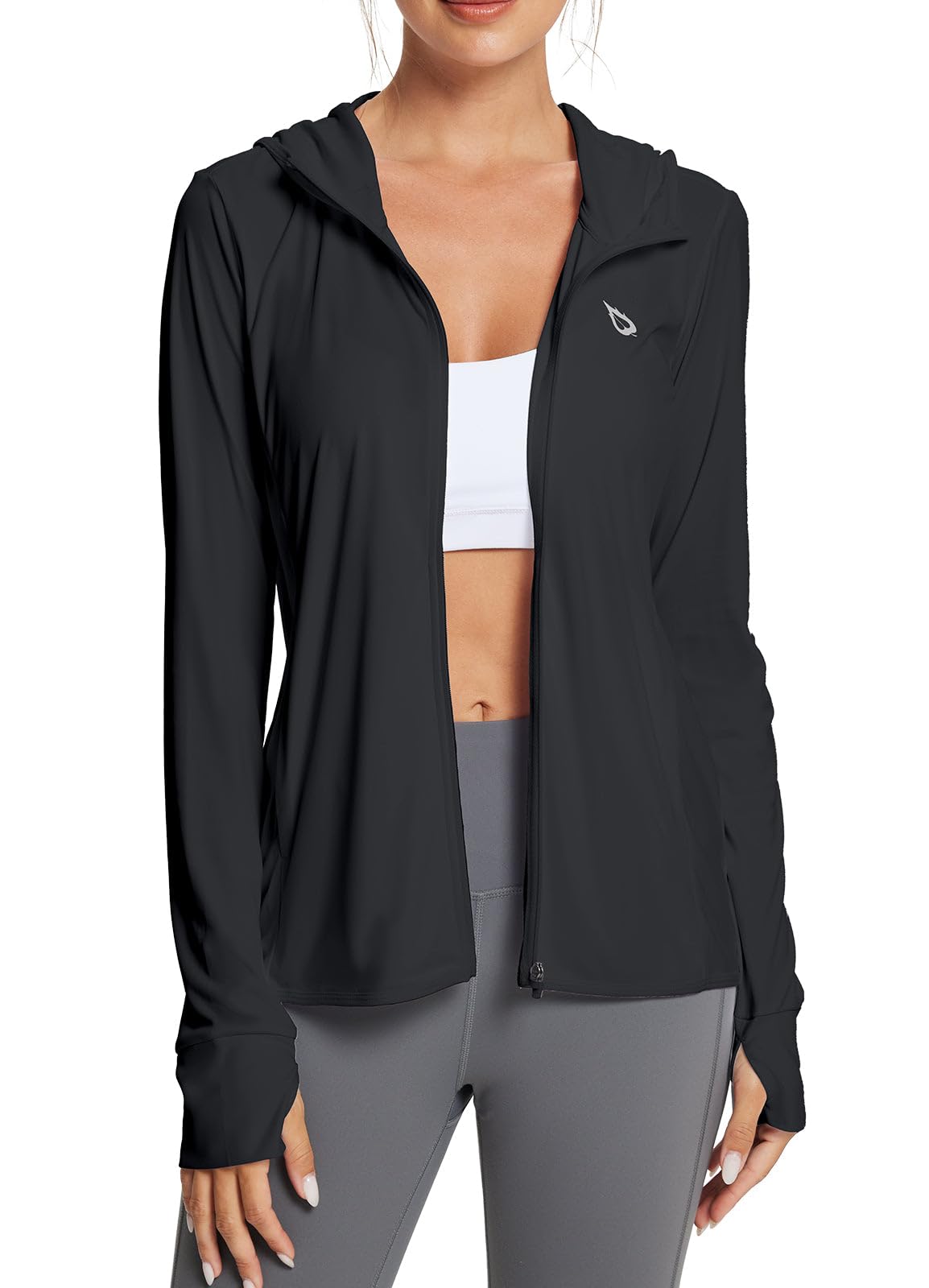 baleaf Women's UPF 50+ Sun Jacket Quickly Dry Lightweight Moisture Wicking Sunscreen Sun ...