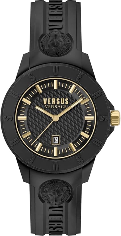 Versus Versace Tokyo Men's Watch 42 mm Silicone Strap Colour: Black ...
