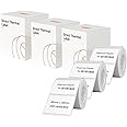 Amazon.com : 3 Rolls White Label Maker Tape for NIIMBOT B21 B1 B3S, 1.57"x 1.18" (40x30mm) Label ...