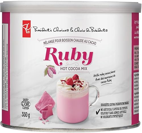 سعر President's Choice Ruby Hot Cocoa Mix, 350g/12 oz., Tin {Imported from Canada} فى السعودية ...