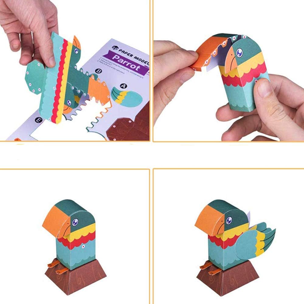 Origami Paper Set, 10 Sheets Origami Paper Double Sided, 3D Origami ...