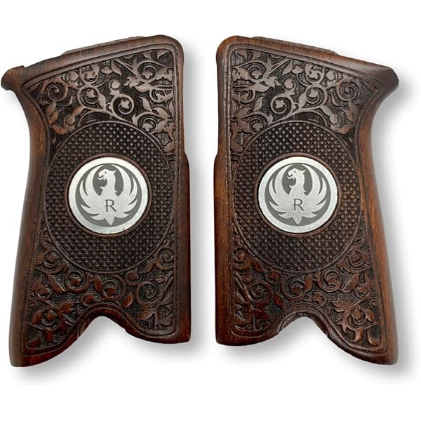 Ruger SP101 Grip Laminate Rosewood Checkered