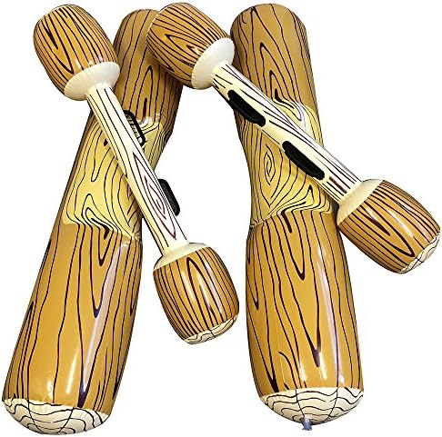 Children Adult Inflatable Water Joust Tree Log Pool Float Game Set 2pcs ...