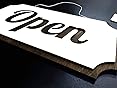 Rustic Open Closed Sign - Double-Sided Open Sign - Vintage Style Wood ...