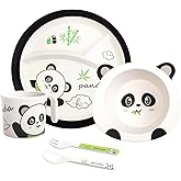 Amazon.com: Kids Feeding Set 5 Pcs, Tableware Set for Toddlers Includes ...