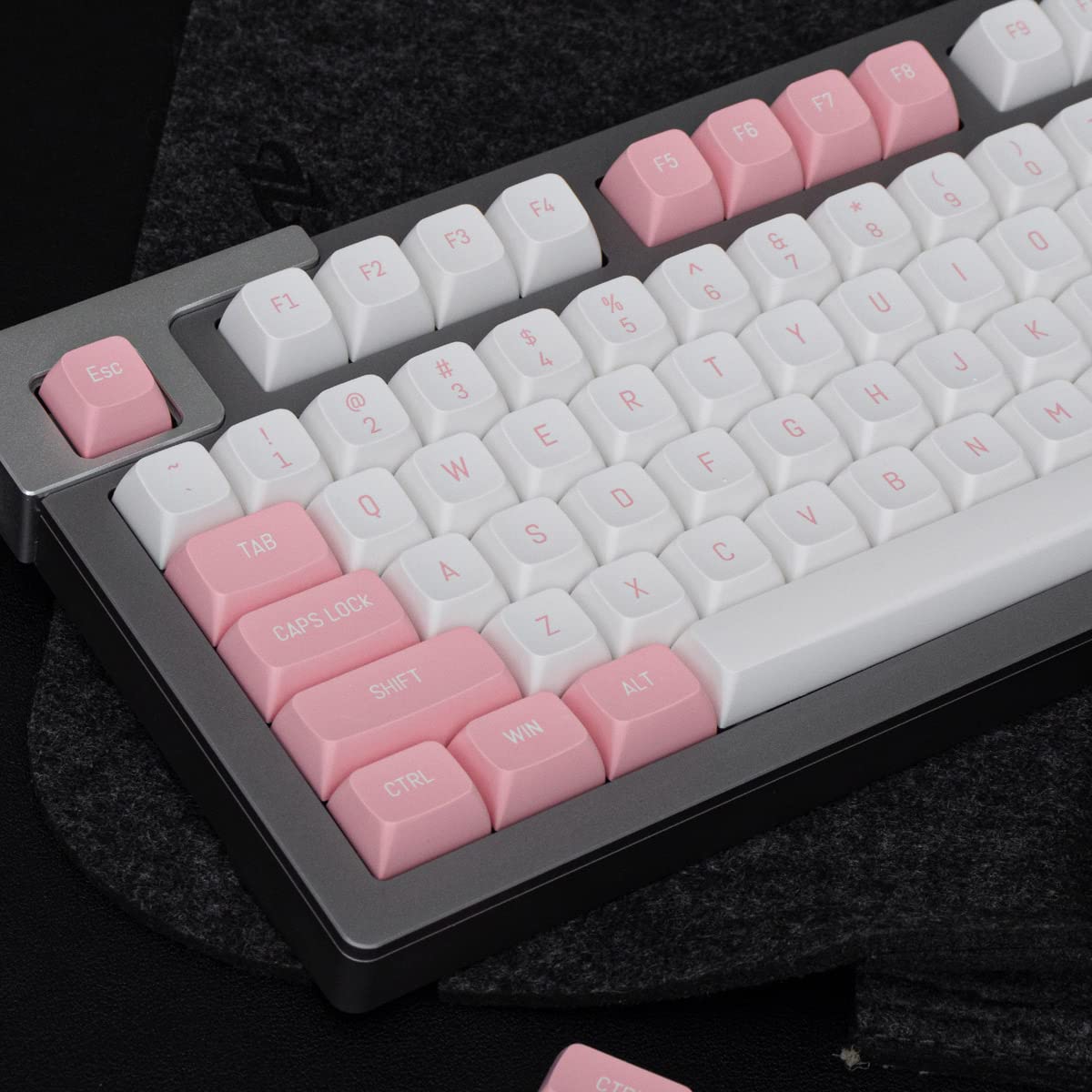 Mua Pink and White Keycaps Set 150 Keys MSA Profile Double Shot ISO ...