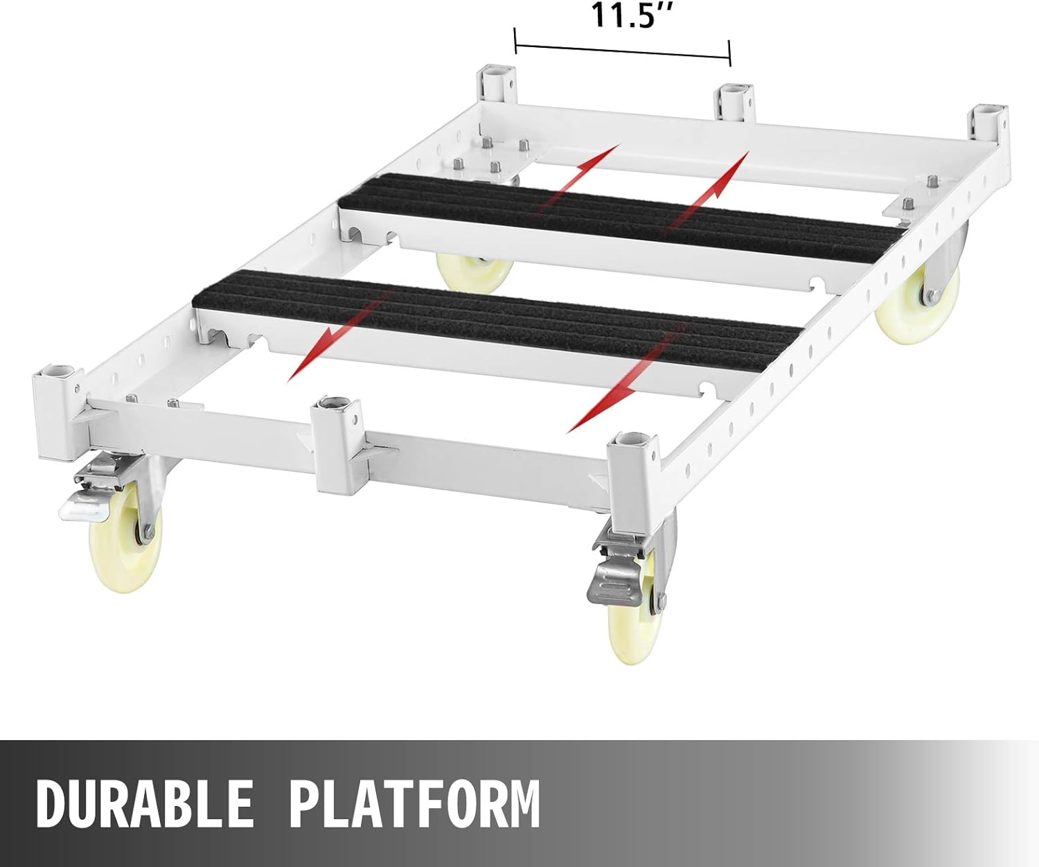 Steel Panel Truck with 3 Uprights Panel Mover with 4 Swivel Casters in ...