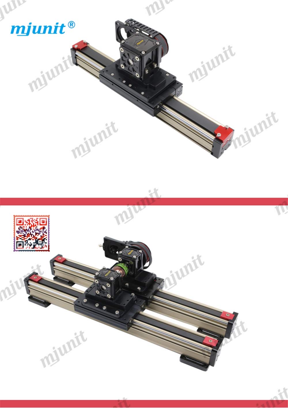 Mjunit 50M Synchronous Belt Guide Rail Linear Module XY Cross reciprocating Sliding Table ...