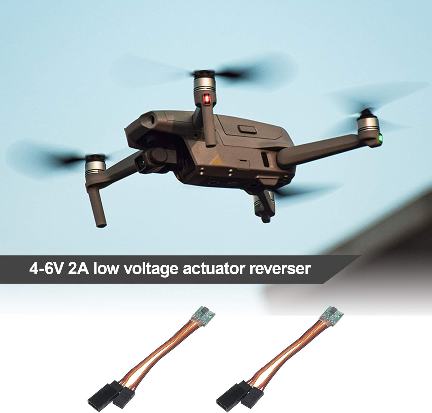 2Pcs Universal RC Servo Signal Reverser 4-6V 2A Rotation Inverter ...