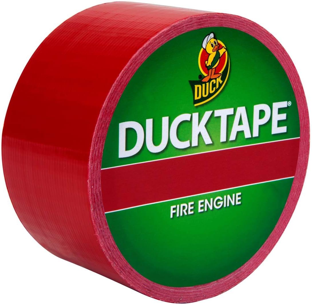 Duck Tape Ruban Adhésif de Masquage Couleurs Rouge Pompiers 48 mm x 9 ...