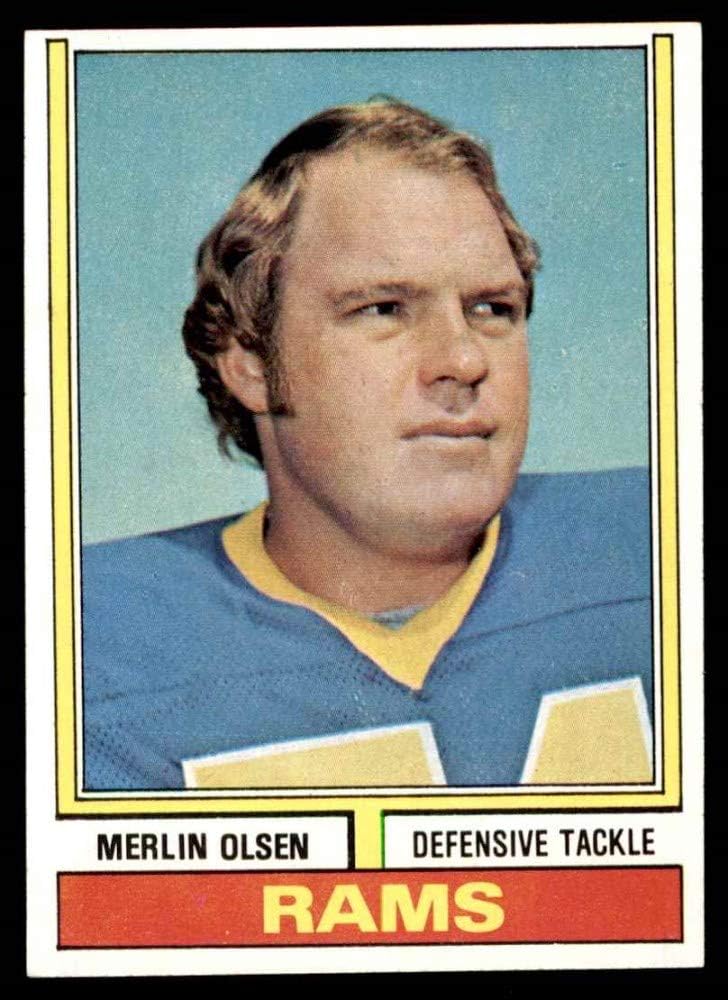 Amazon.com: 1974 Topps # 205 Merlin Olsen Los Angeles Rams (Football ...