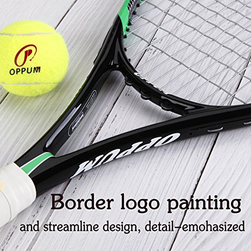 OPPUM Adult Carbon Fiber Tennis Racket, Super Light Weight Tennis ...