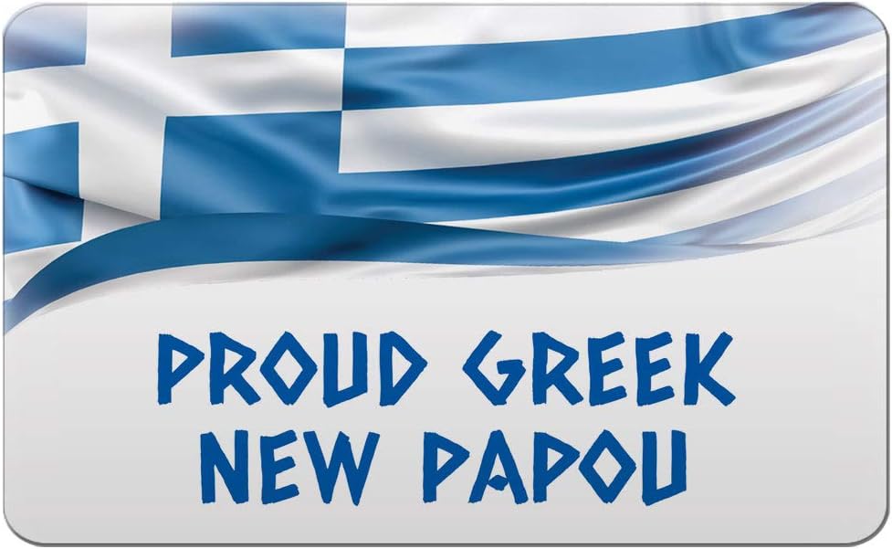 Amazon.com: Makoroni - PROUD NEW PAPOU Greek Flag Des#1 Refrigerator ...