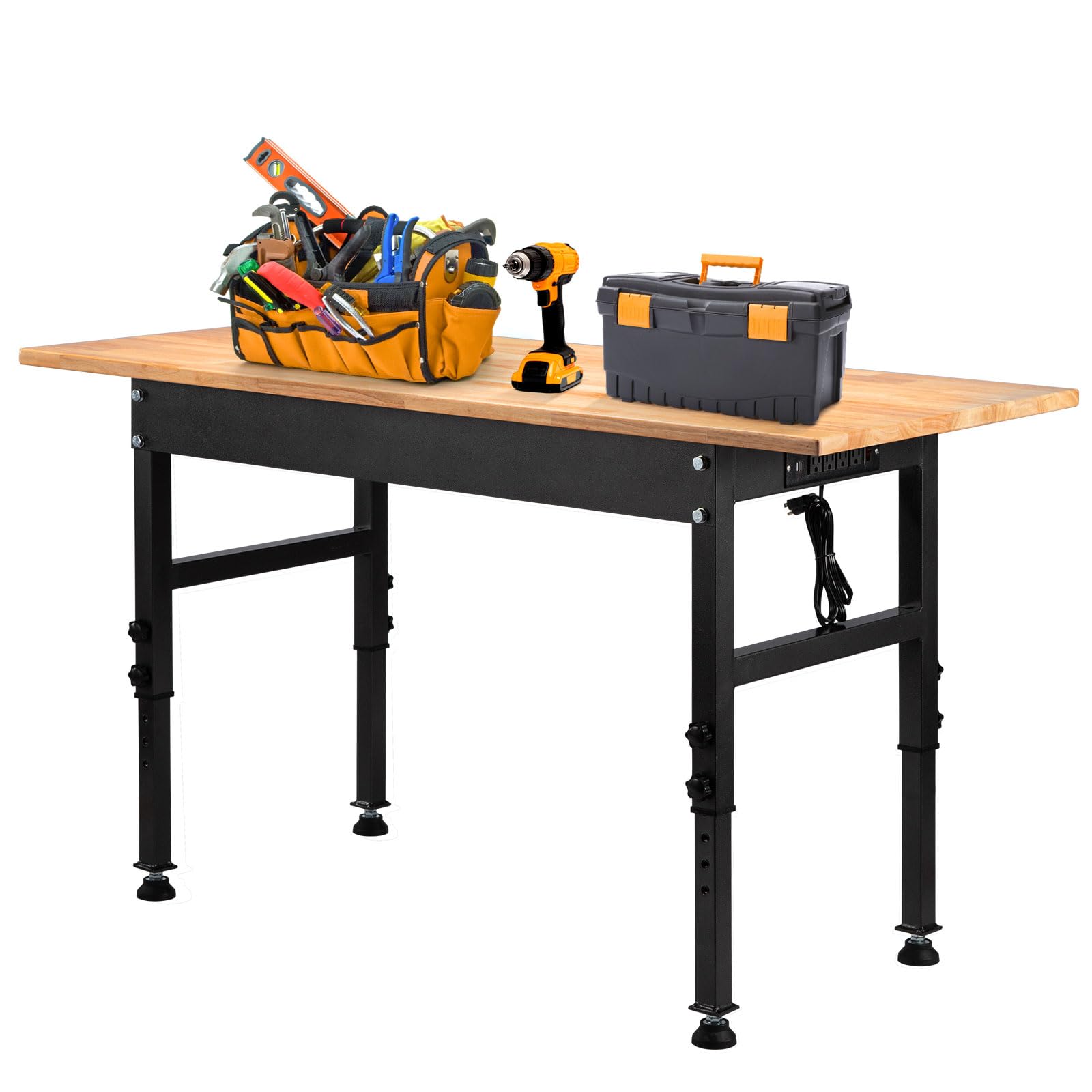 Mua Tyfnry 60" Adjustable Work Bench with Power Outlets, 2000 LBS Load ...