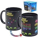 Amazon.com: Paladone Space Invaders Heat Changing Ceramic Coffee Mug ...