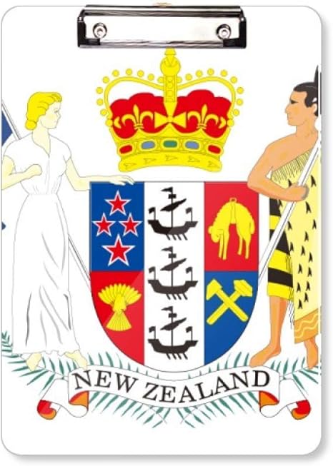 The National Emblem of New Zealand Clipboard Folder Writing Pad Backing ...