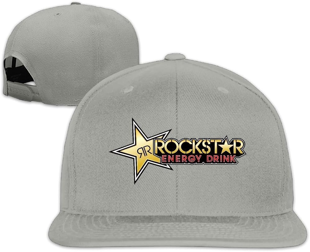 Amazon.com: Cool Rockstar Adjustable Baseball Hats (8 Colors) Ash ...