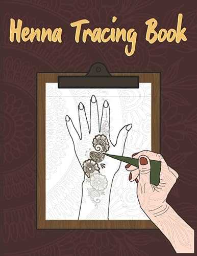 Henna Tracing Book: Hand Henna Designs Tracing Book | Mehndi Activity ...