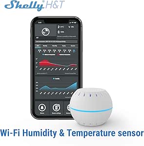 Amazon.com: Shelly H&T Humidity and Temperature Wireless Smart Sensor ...