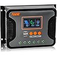 Amazon.com : PowMr 60A PWM Solar Charge Controller, 12V 24V 36V 48V Auto, LCD Display and Dual ...