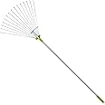 Amazon.com : 63 Inch Adjustable Garden Leaf Rake - Expanding Metal Rake ...