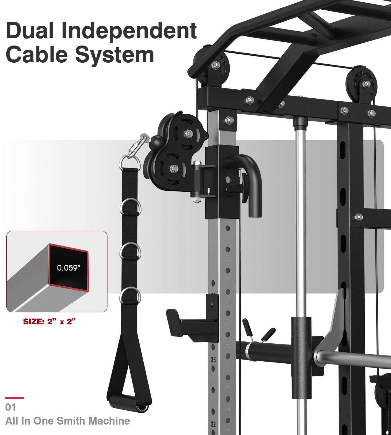 Mua DONOW Smith Machine with 352lbs Weight Stacks Home Gym Sytem Power ...