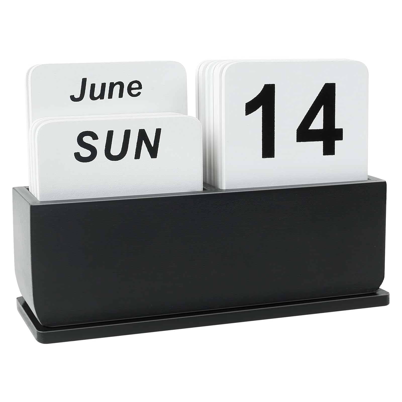 Mua DEERINE Wooden Block Perpetual Calendar for Desk, Daily Desktop ...