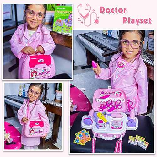 Toy Doctor Kit for Girls, Kids Doctor Set with Carry Case, Play Doctor ...