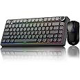 Amazon.com: AULA Wireless Keyboard and Mouse Combo, F75 Pro Mechanical Keyboard, 75% Gasket Hot ...