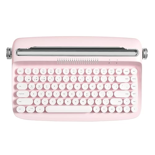 YUNZII ACTTO B303 Wireless Typewriter Keyboard, Bluetooth Connection ...