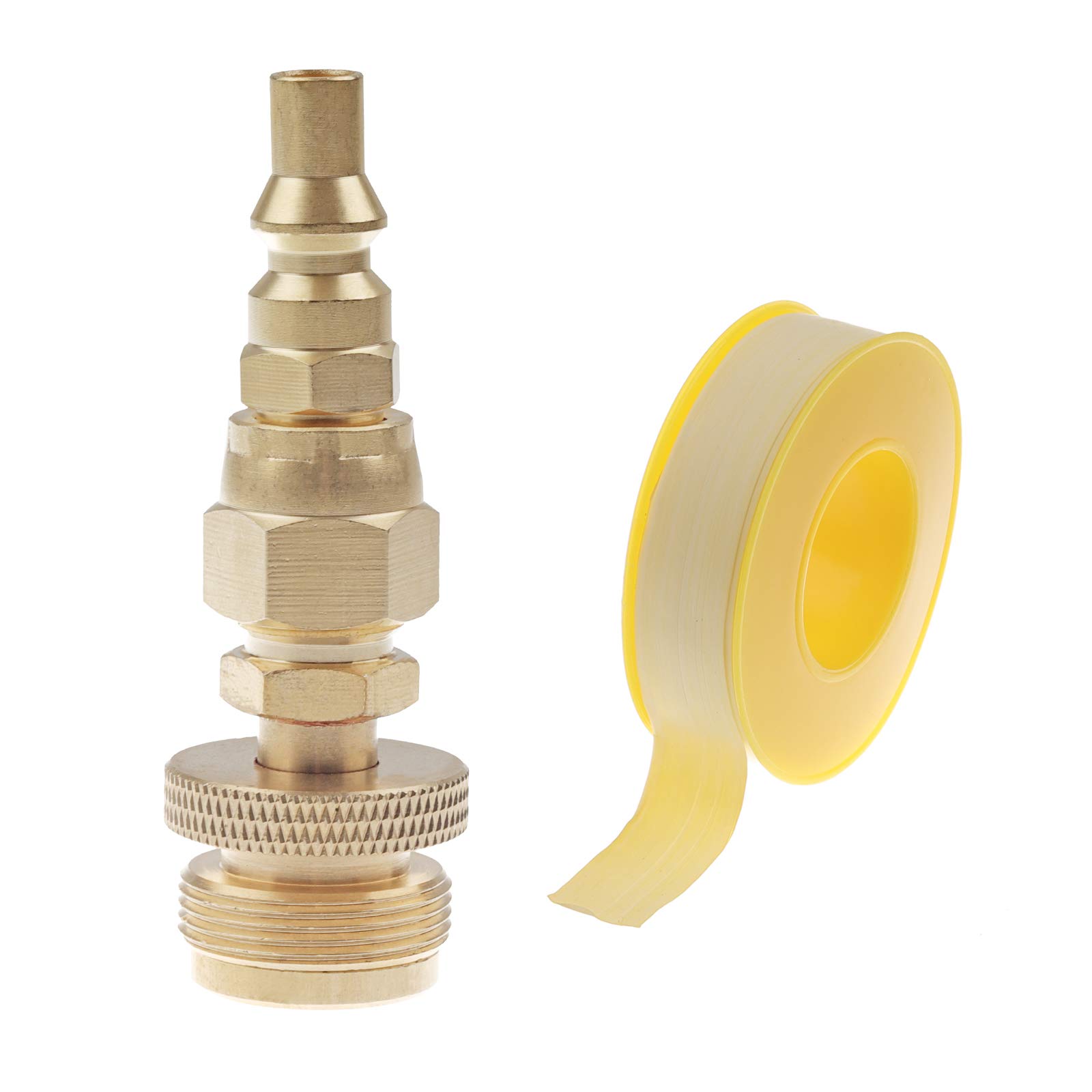 Timsec 1lb Propane Disposal Regulator Adapter Fitting with 1/4" Quick ...