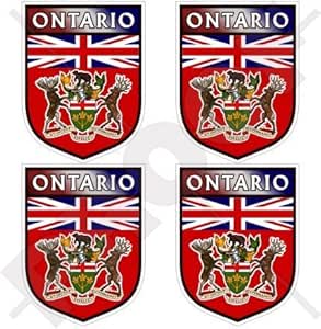 Amazon.com - ONTARIO Province Shield CANADA Canadian 50mm (2") Vinyl ...