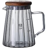 Amazon.com | Bicuzat Elegant Clear Glass Creamer Coffee Milk Creamer ...