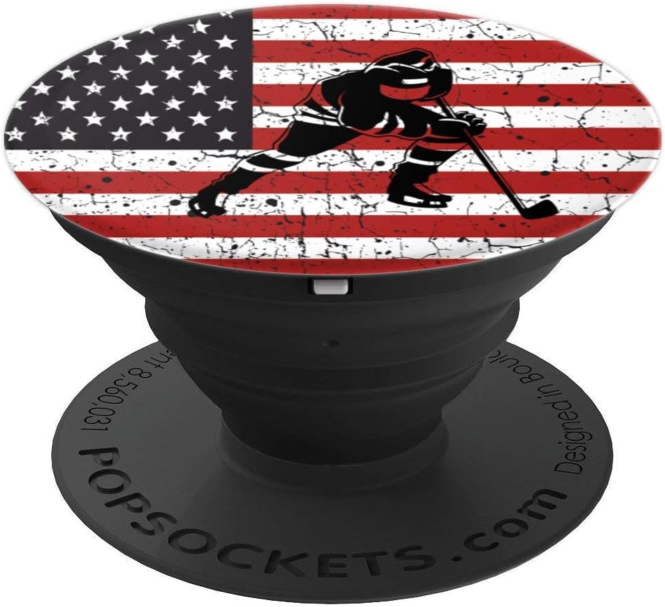 Amazon.com: American Flag Hockey Pop Socket