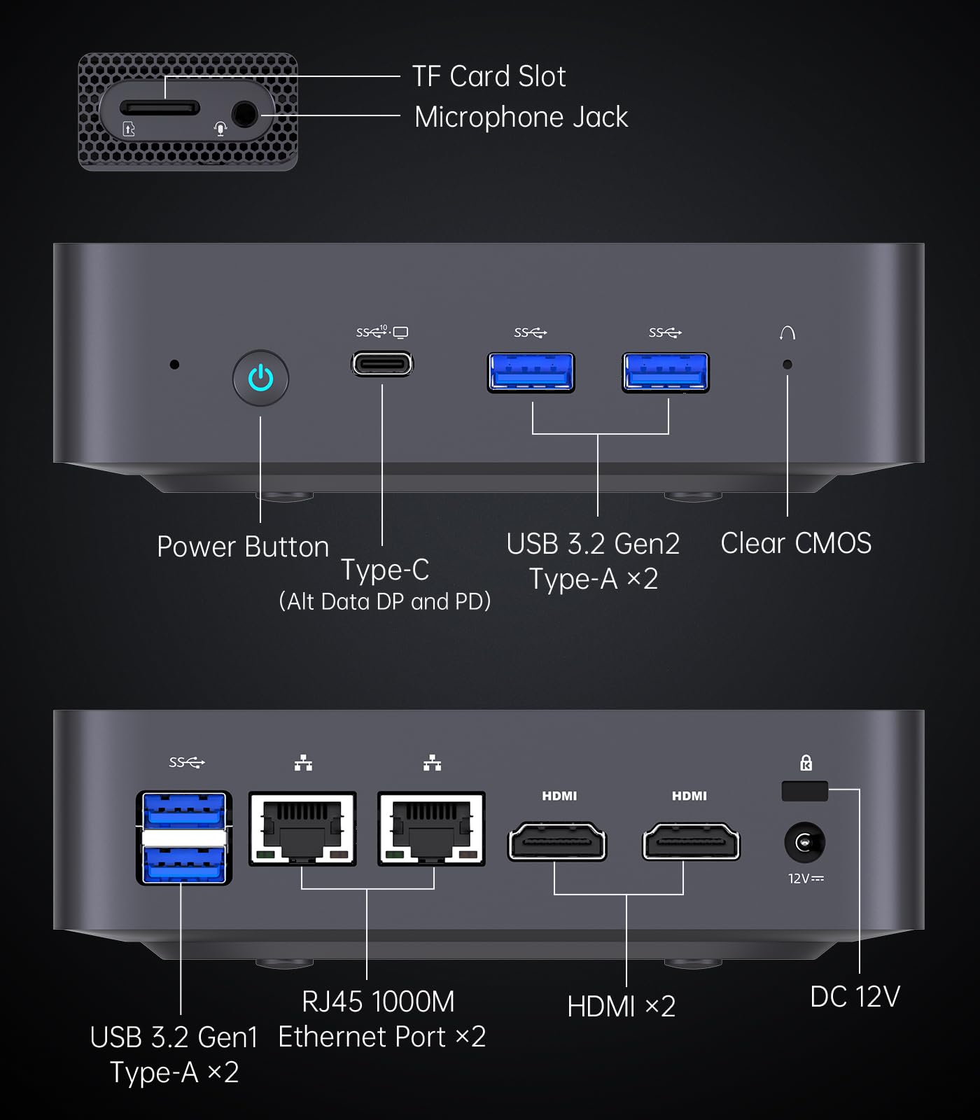 Mua MINISFORUM Venus Series UN300 Mini PC Core i3-N300(up to 3.8GHz ...